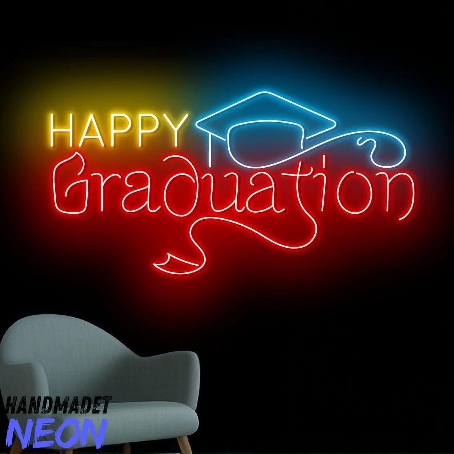 Handmadetneonsign Happy Graduation Neon Sign, Congratulation Led Sign ...
