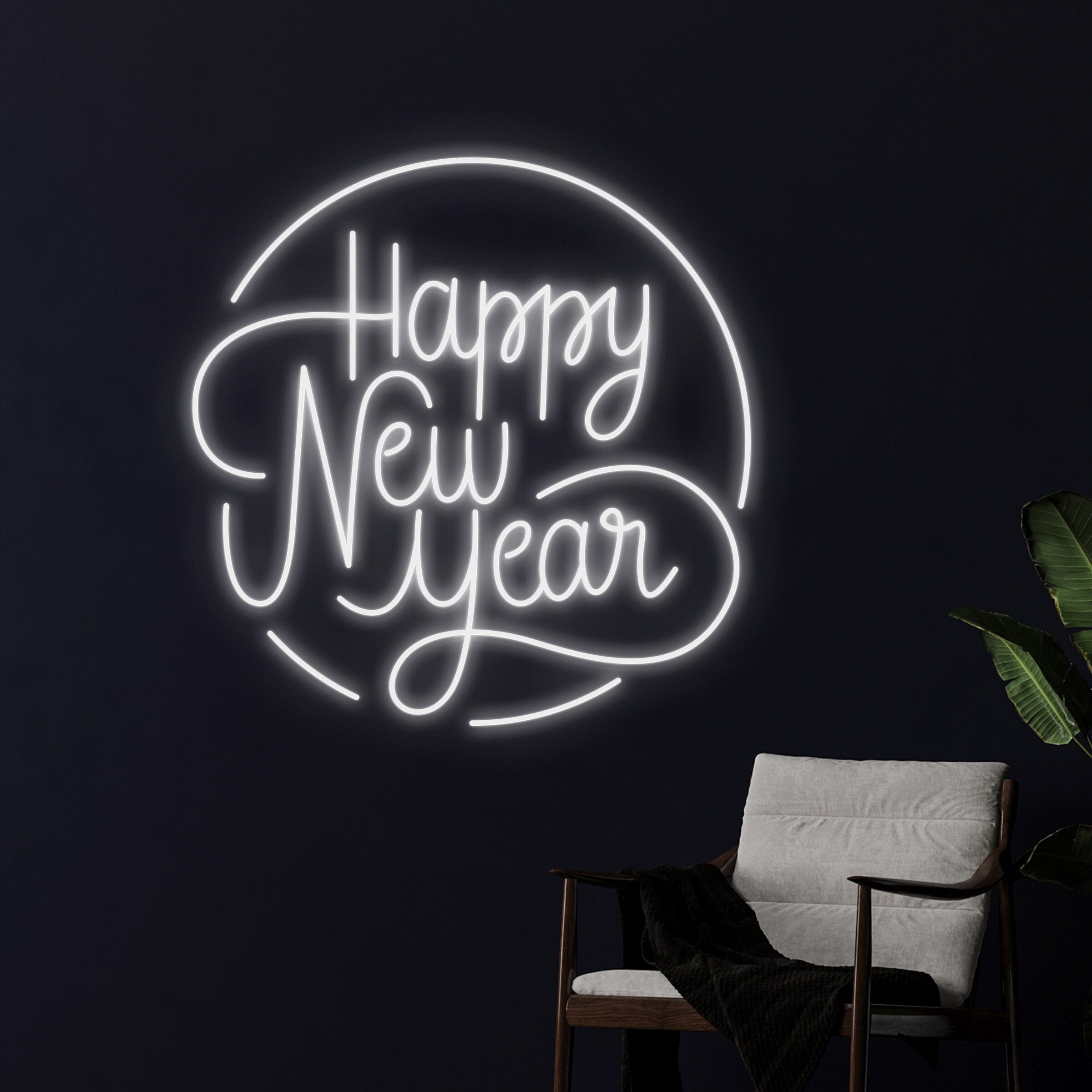 Handmadetneonsign Happy New Year Neon Sign, Happy New Year Led Sign ...