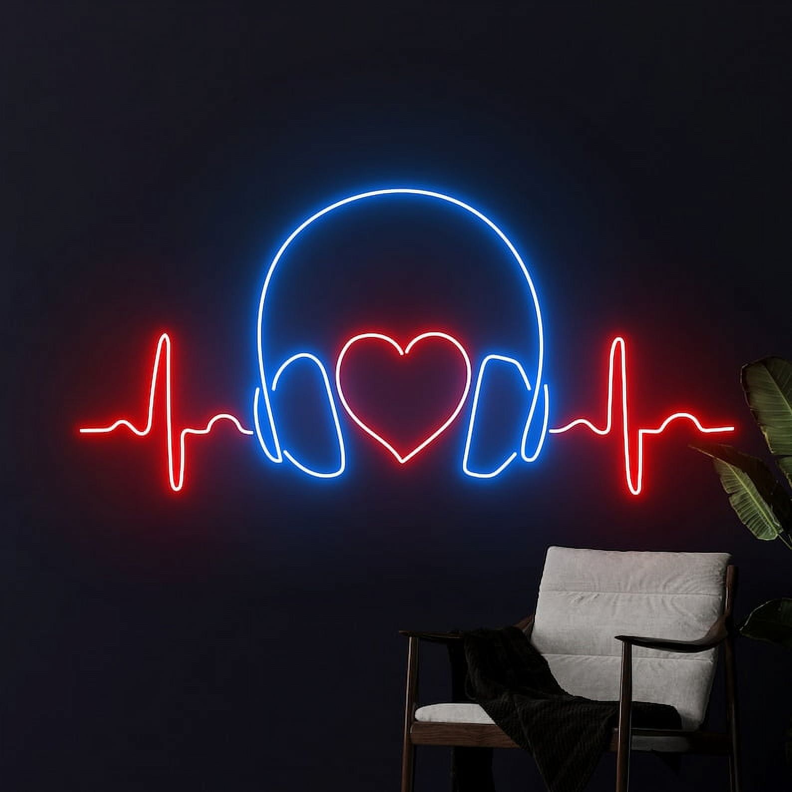 Handmadetneonsign Headphone Neon Sign, Game Controller Led Sign, Game ...