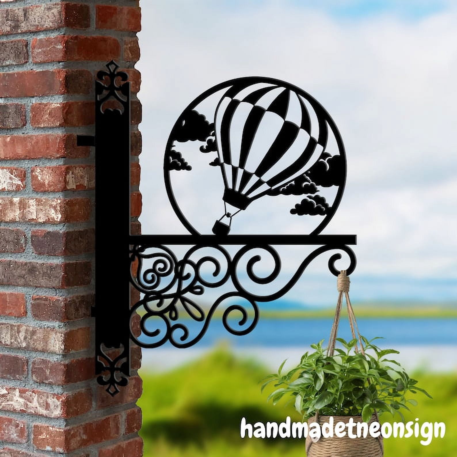 Handmadetneonsign Hot Air Balloon Hanging Bracket, Air Balloon Hanging ...