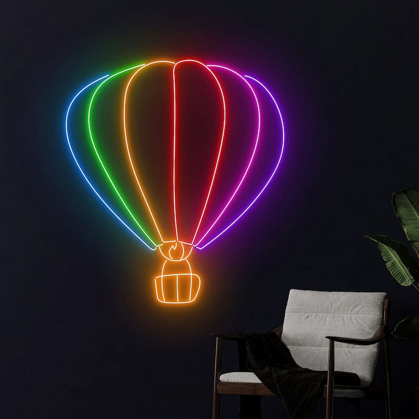 Handmadetneonsign Hot Air Balloon LGBT Neon Sign, LGBT Pride Wall Art ...