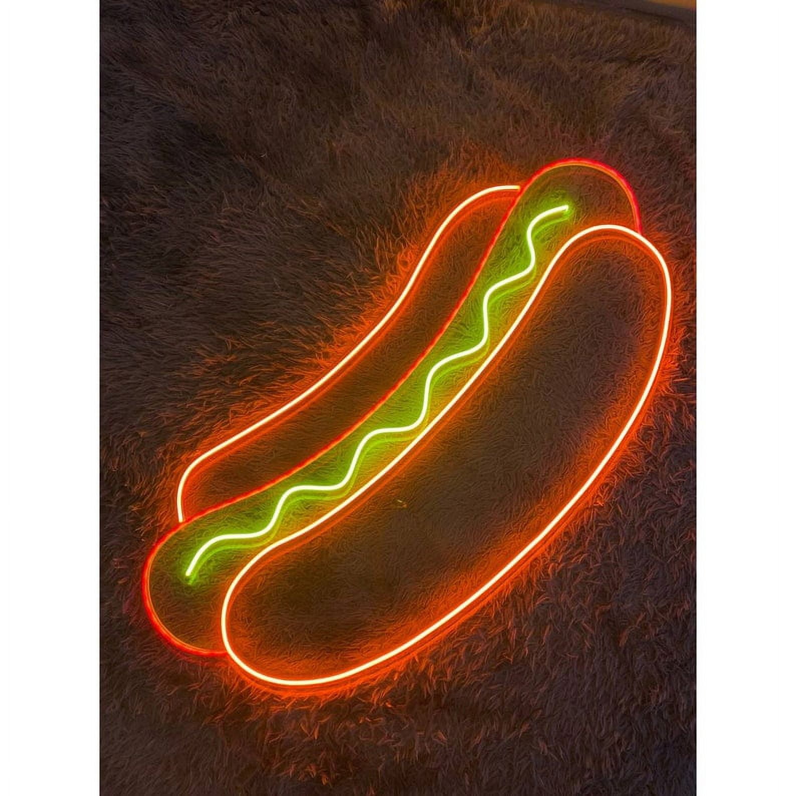 Handmadetneonsign Hotdog Neon Light, Hotdog Neon Sign, Hot Dog Led ...