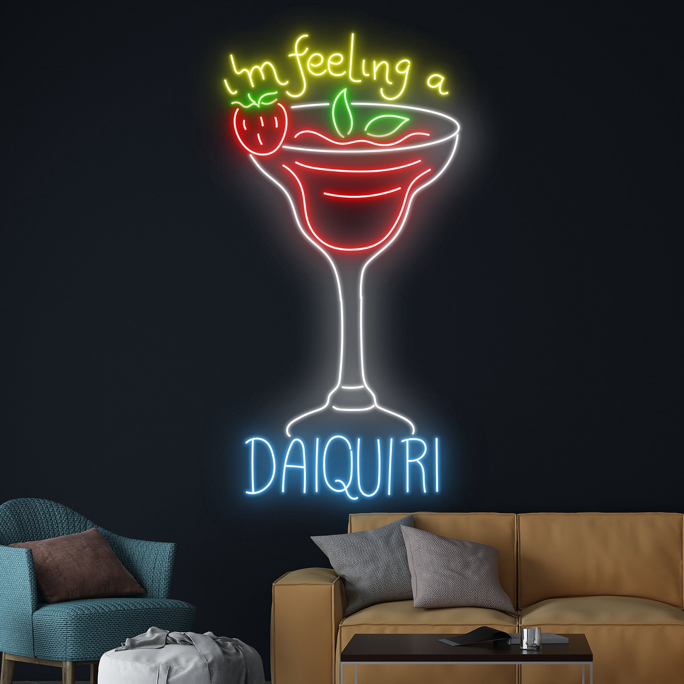 Handmadetneonsign I'm Feeling A Daiquiri Led Sign, Daiquiri Neon Light ...