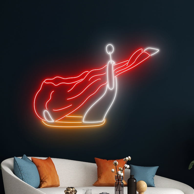Handmadetneonsign Iberico Neon Light, Meat Neon Sign, Meat Iberico Led ...