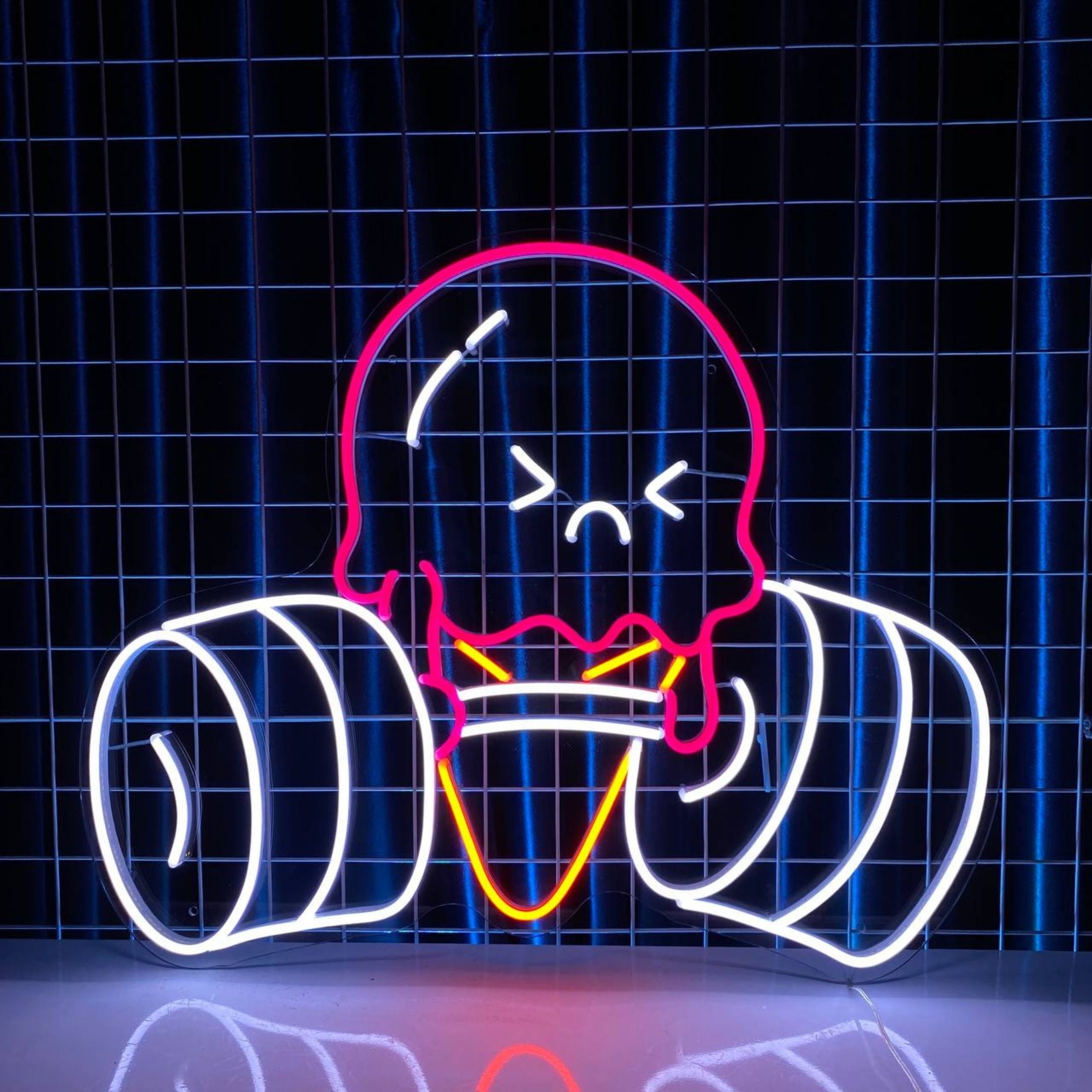 Handmadetneonsign Ice Cream Does Gym Neon Sign, Funny Ice Cream Wall ...