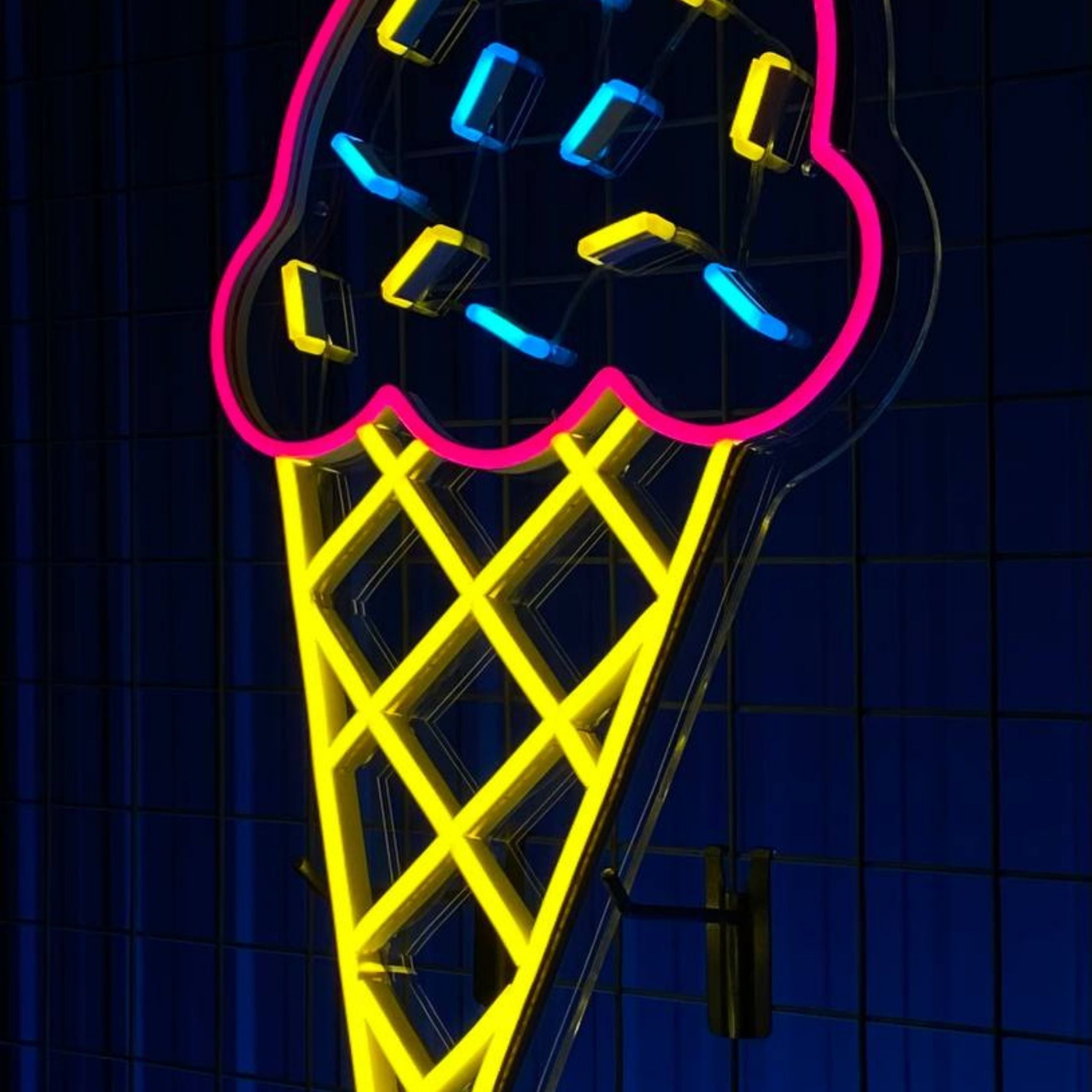 Handmadetneonsign Ice Cream Neon Sign, Ice Cream Lover Wall Art Decor ...