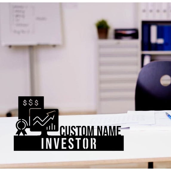 Handmadetneonsign Investor Metal Nameplate, Investor Desk Nameplate ...