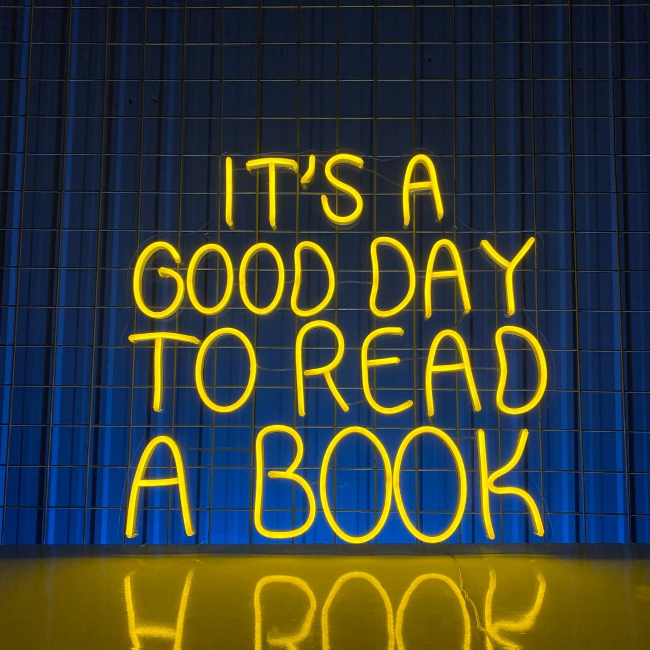 Handmadetneonsign It's The Good Day To Read A Book Neon Sign, Quote ...