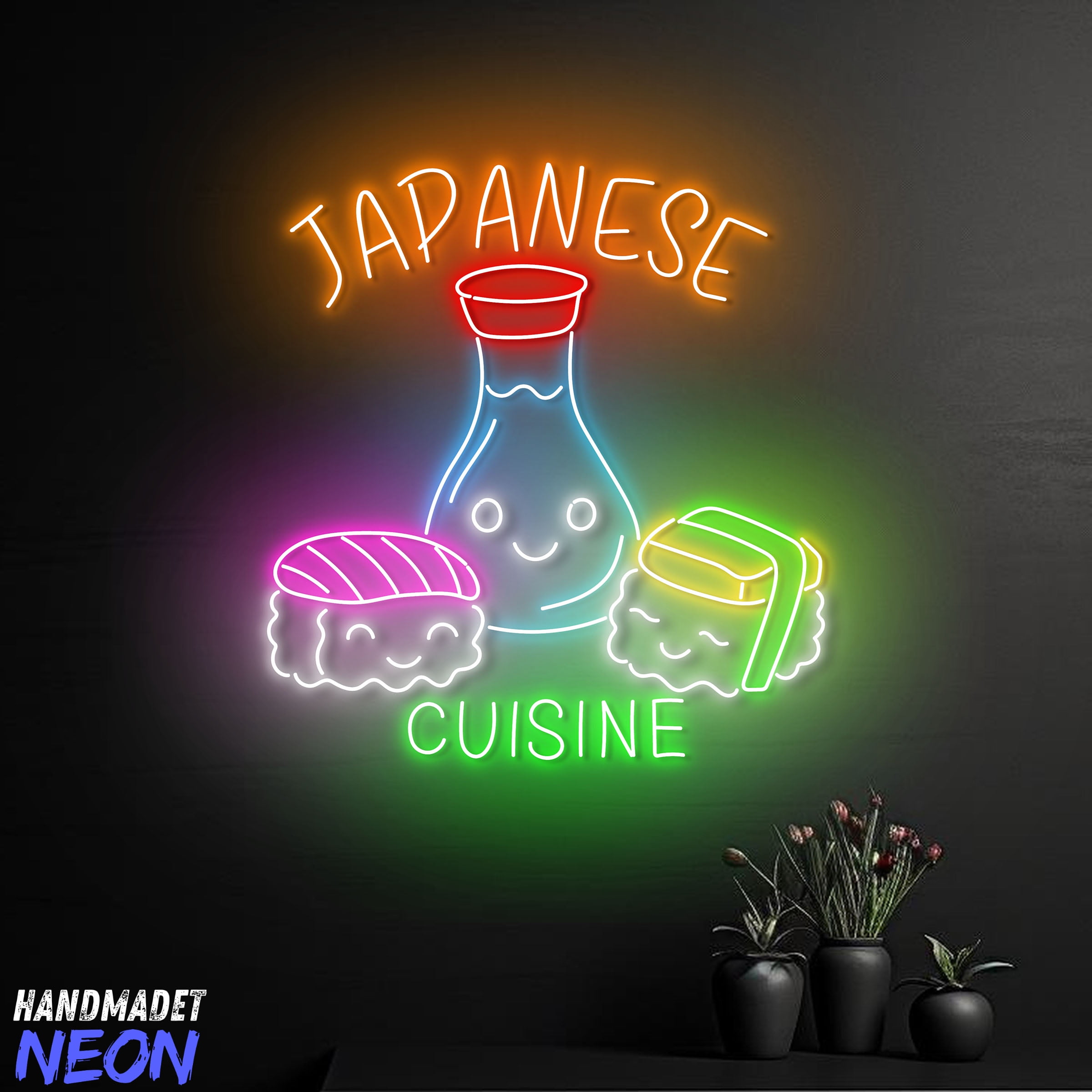 Handmadetneonsign Japanese Cuisine Led Sign, Soy Sauce Neon Sign ...