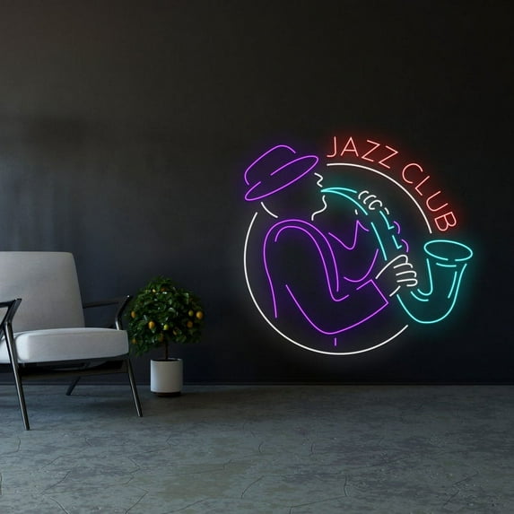 Handmadetneonsign Jazz Club Led Sign, Jazz Club Led Lights, Jazz Neon ...