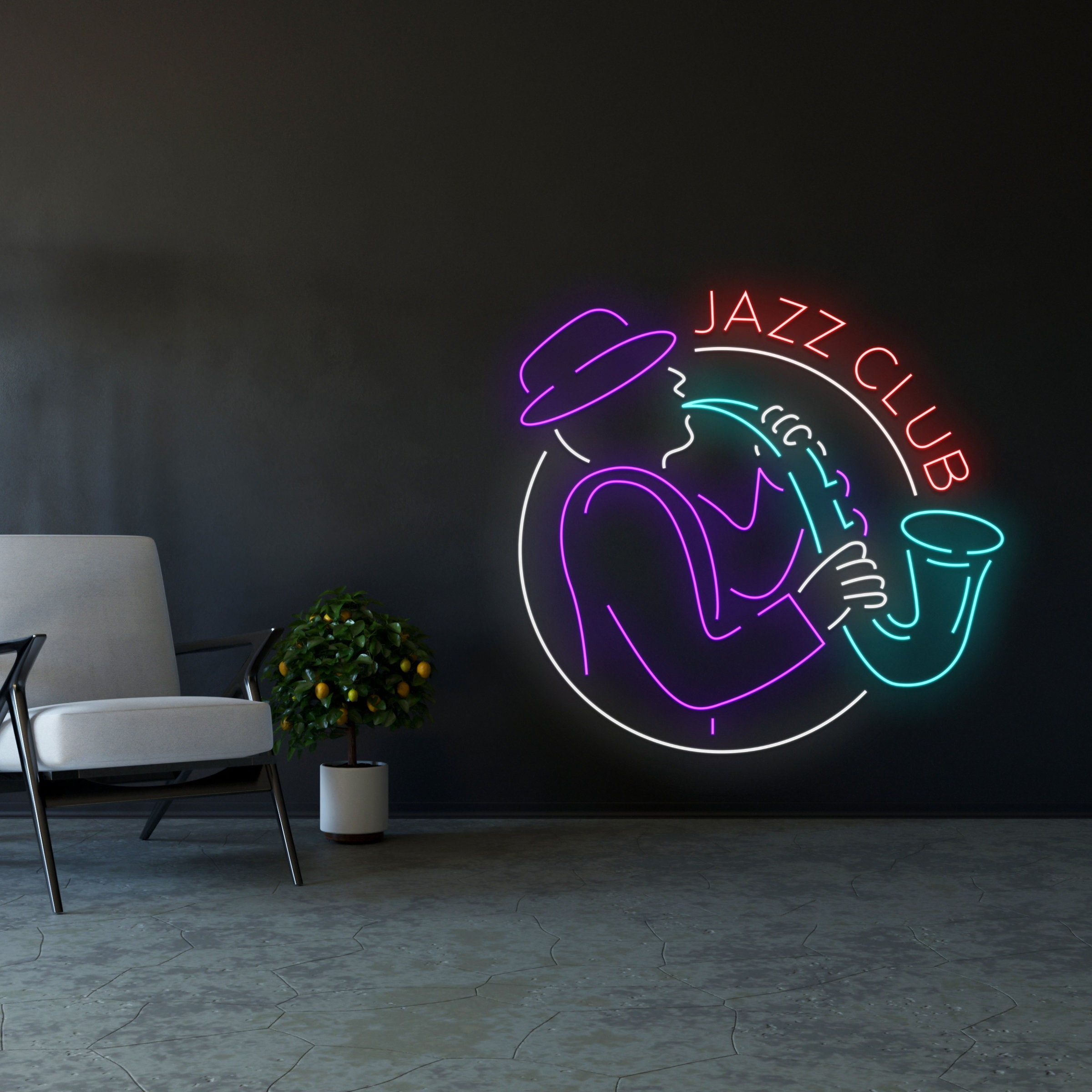 Handmadetneonsign Jazz Club Led Sign, Jazz Club Led Lights, Jazz Neon ...