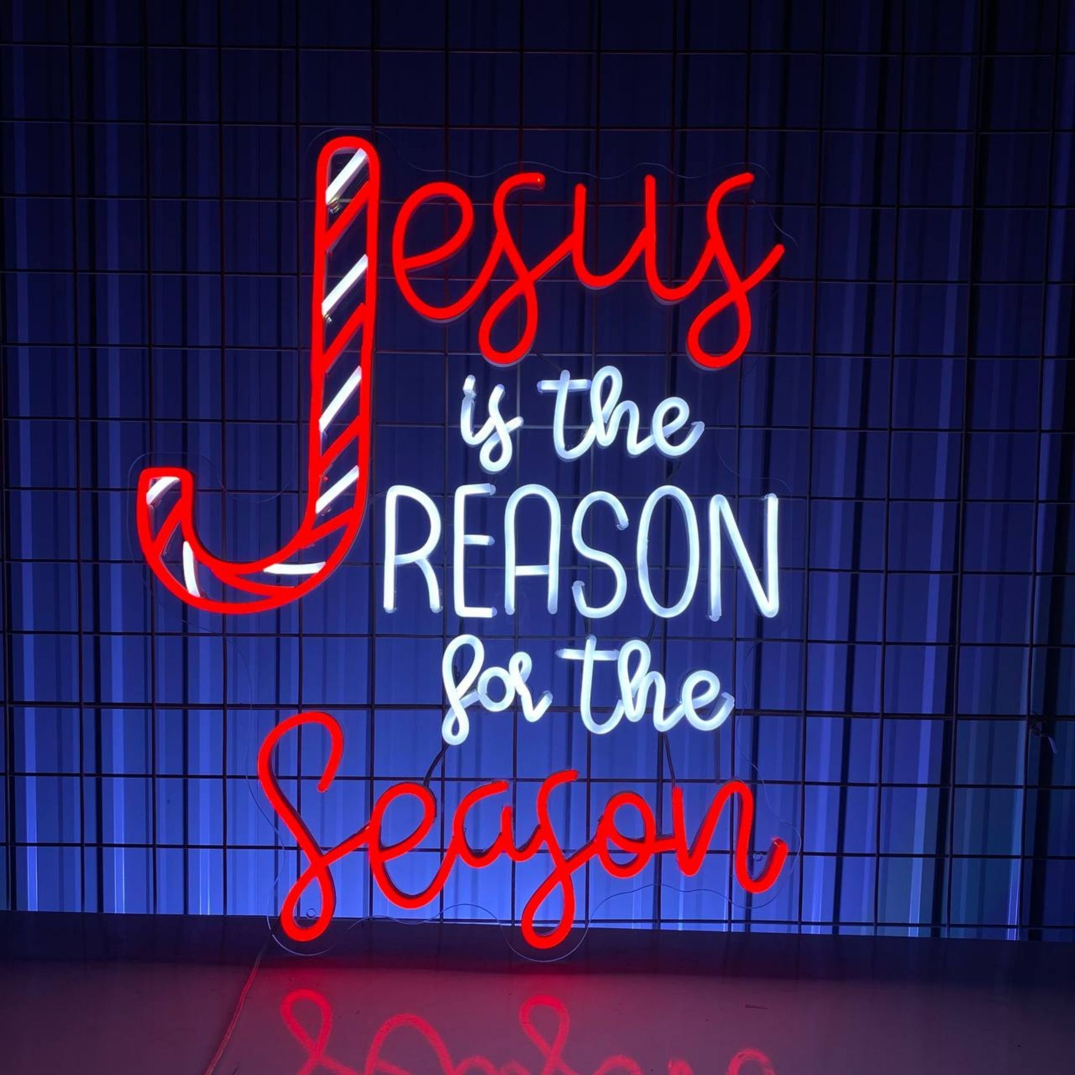 Handmadetneonsign Jesus Is the Reason For Season Neon Sign, Christmas ...