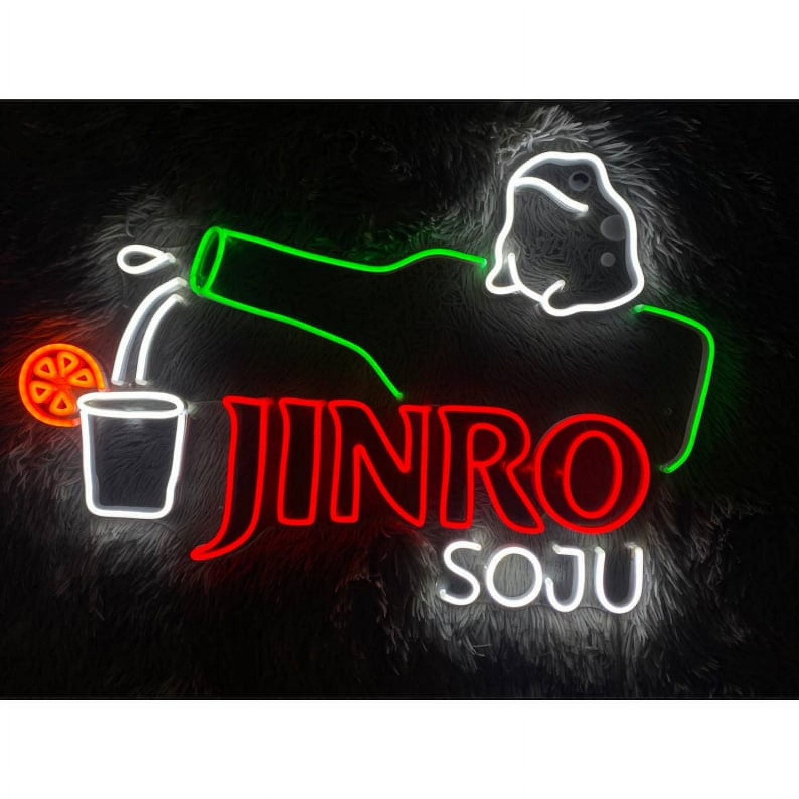 Handmadetneonsign Jinro Soju Neon Sign, Soju Shot Glass Neon Light ...