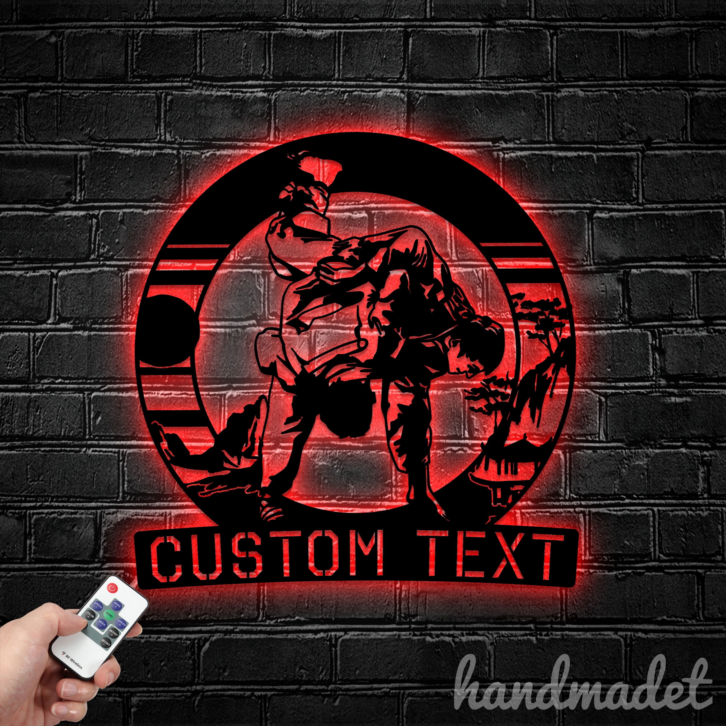 Handmadetneonsign Judo Metal Wall Art Light, Love Judo Metal Sign Wall ...