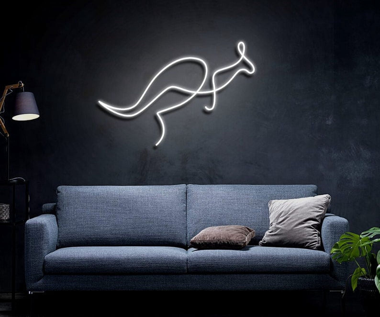 Handmadetneonsign Kangaroo Neon Sign, Kangaroo Led Sign, Home Decor ...