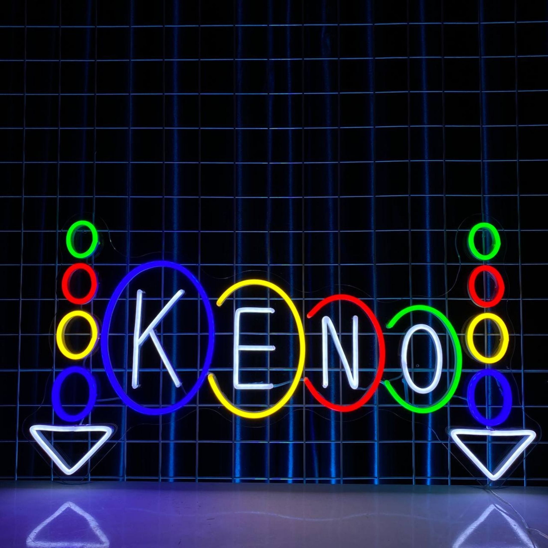 Handmadetneonsign Keno Neon Sign, Keno Wall Art Decor, Keno Game Wall ...