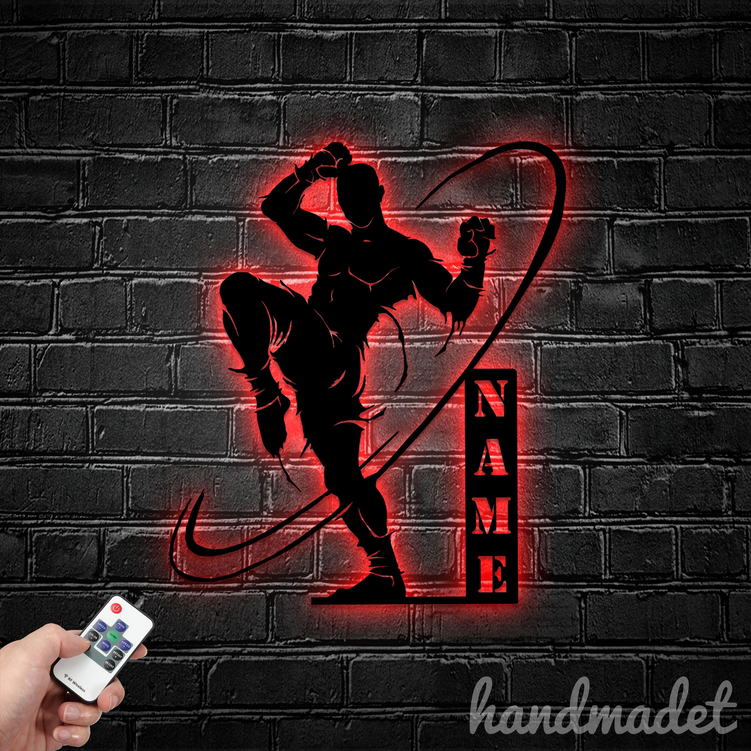 Handmadetneonsign Kickboxing Metal Wall Art Light, Love Kickboxing ...