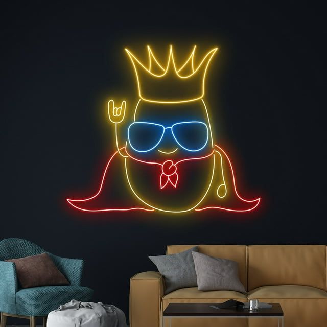 Handmadetneonsign King Potato Neon Sign, Potato King Led Sign, Potato ...