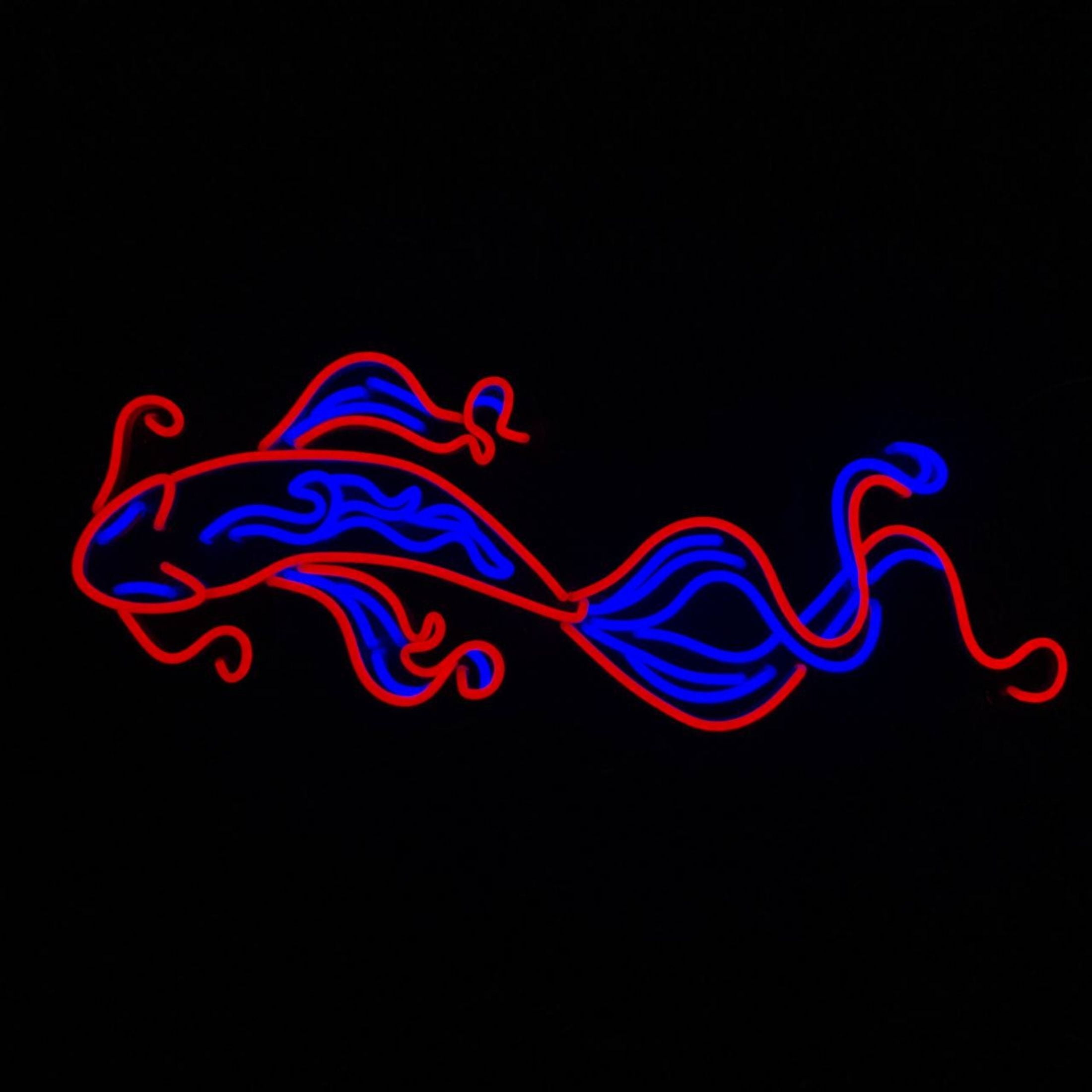 Handmadetneonsign Koi Fish Neon Sign, Fish Led Light Wall Art Decor ...