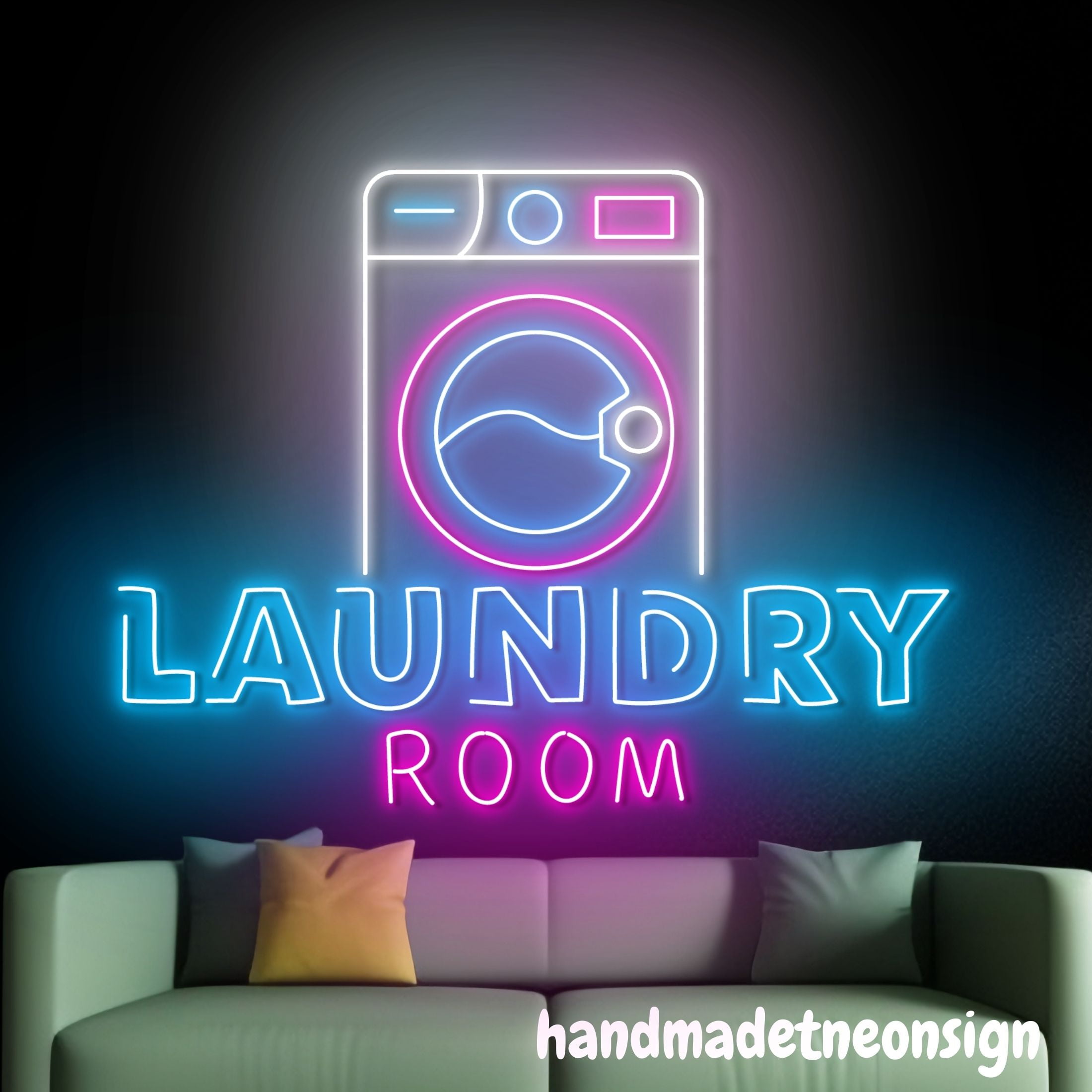 Handmadetneonsign Laundry Room Neon Sign, Laundry Room Led Light ...