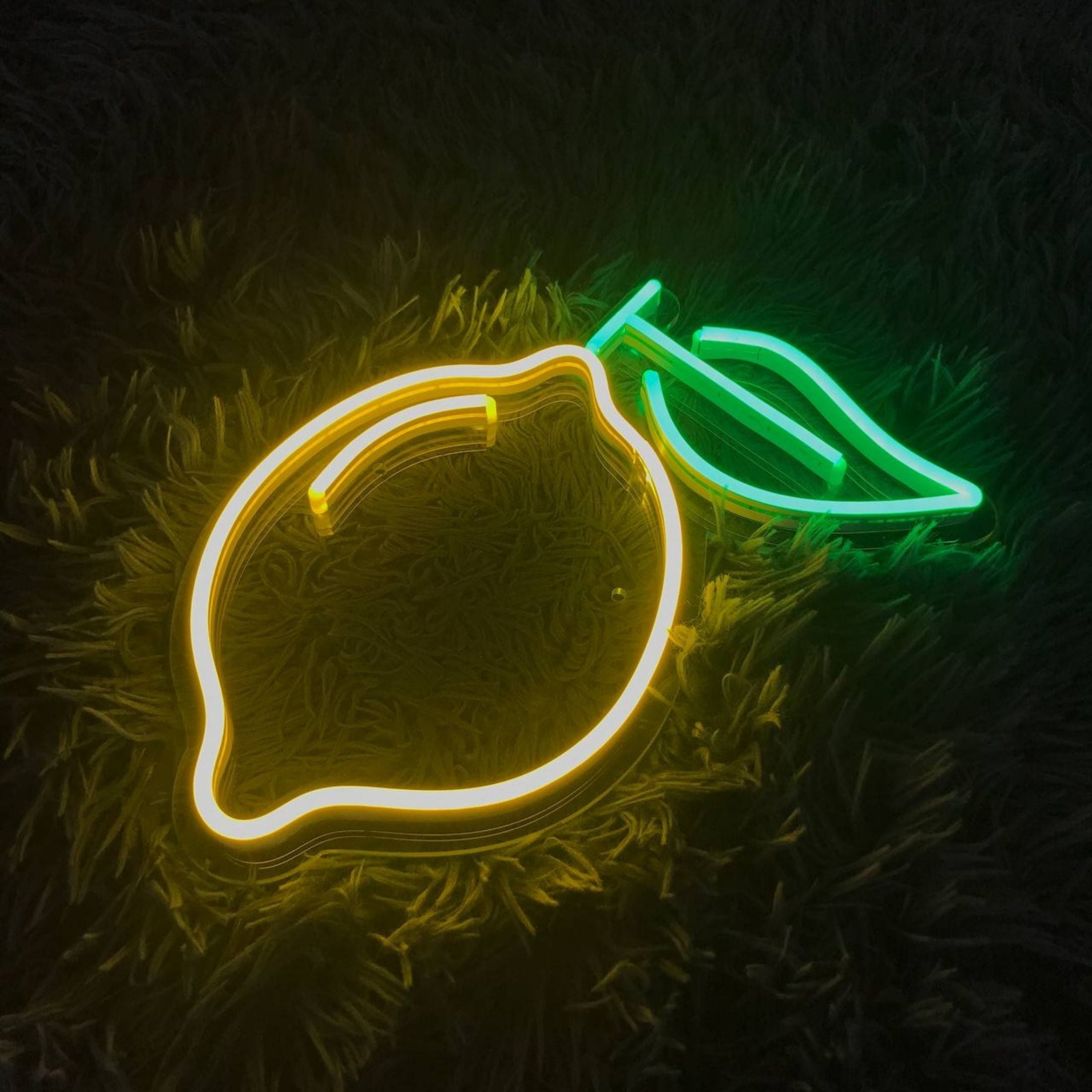 Handmadetneonsign Lemon Neon Sign, Lime Fruit Wall Art Decor, Home Room ...