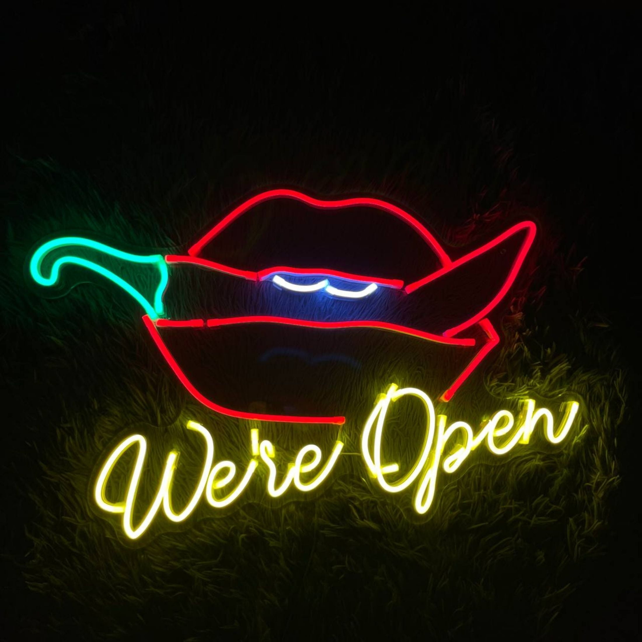 Handmadetneonsign Lips Neon Sign, Lips Art Beauty Wall Art Decor, Bar ...