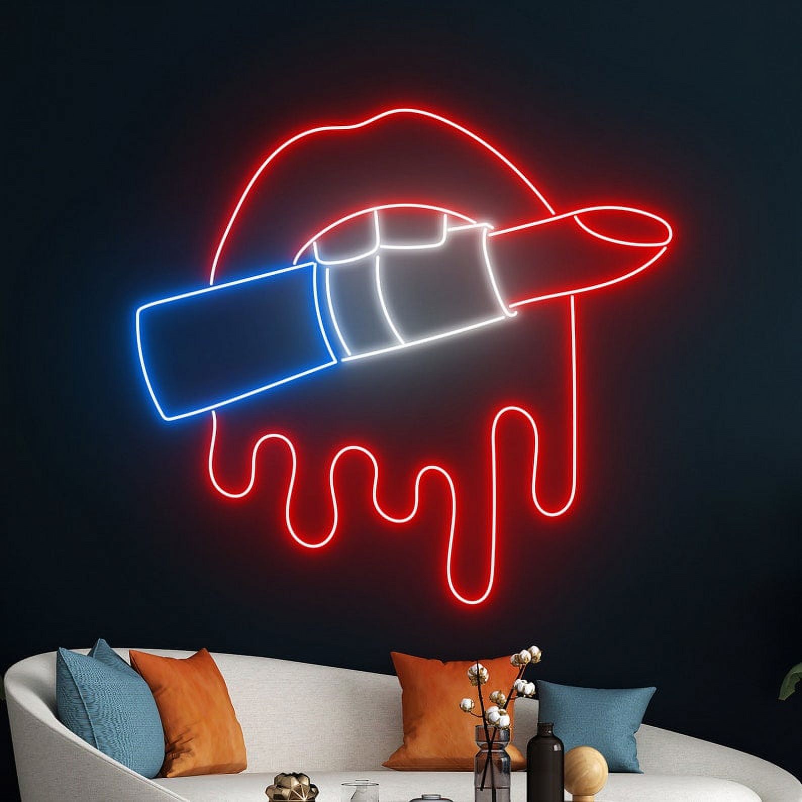 Handmadetneonsign Lipstick Makeup Artist Neon Sign, Cosmetics Neon ...