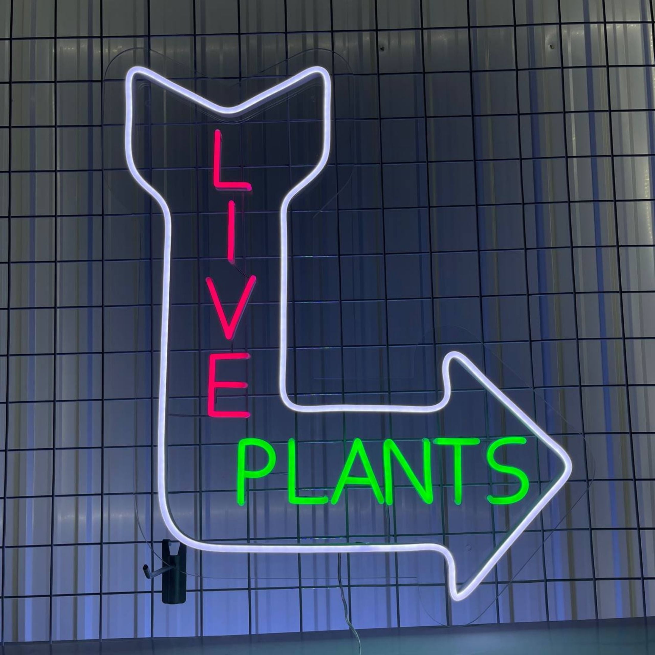 Handmadetneonsign Live Plants Neon Sign, Live Plants Wall Art Decor ...