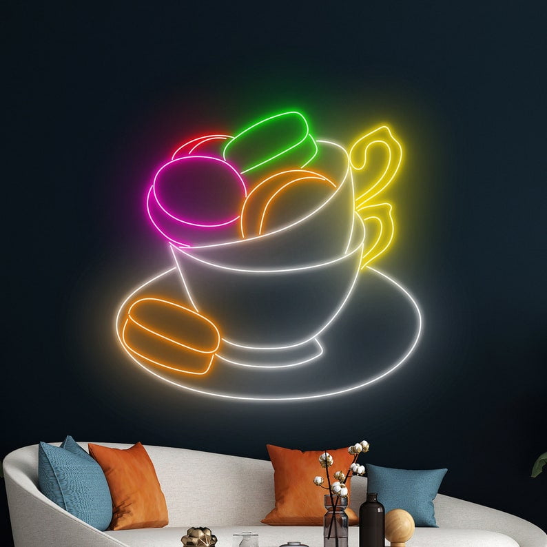 Handmadetneonsign Macaroon Neon Sign, Macaron LED Sign, Macaron Neon ...