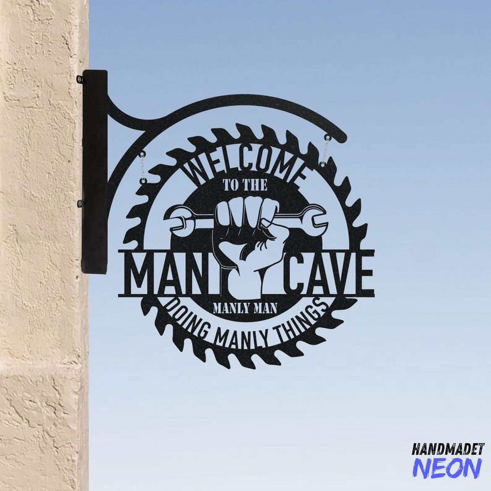 Handmadetneonsign Man Cave Garage Hanging Sign, Garage Mechanic Outdoor ...