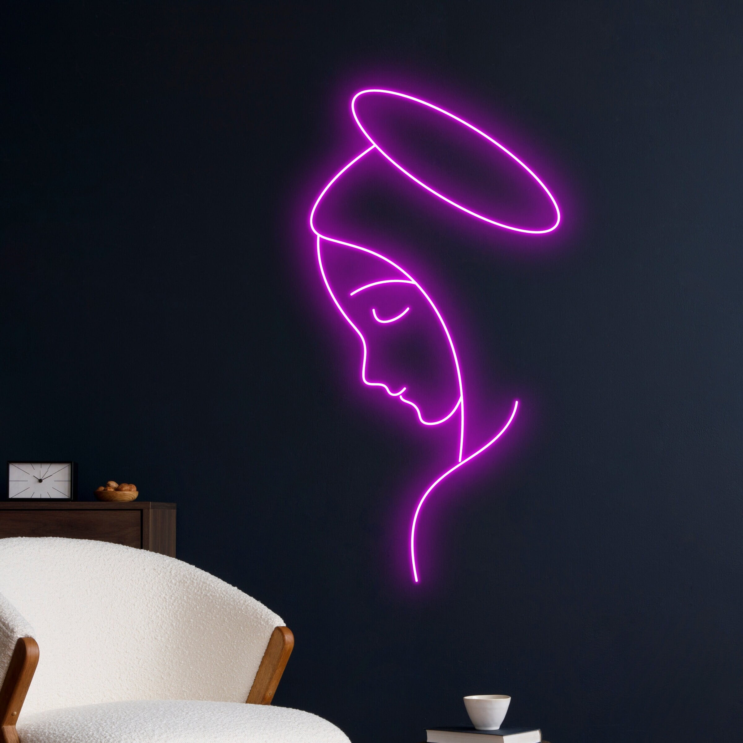 Handmadetneonsign Maria Neon Sign, Mary Led Sign, Blessed Mother Neon ...