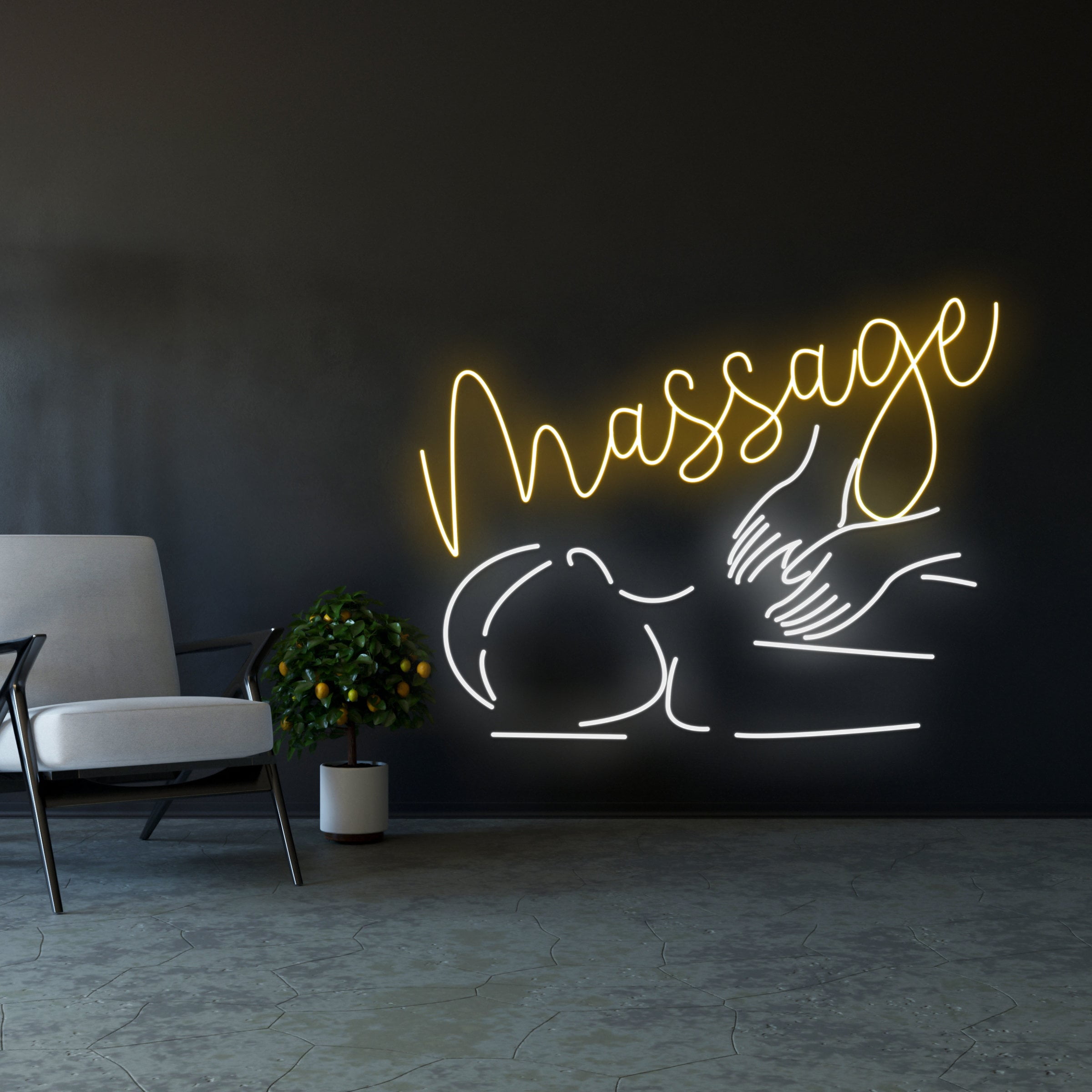 Handmadetneonsign Massage Neon Light, Massage Neon Sign, Massage Led ...