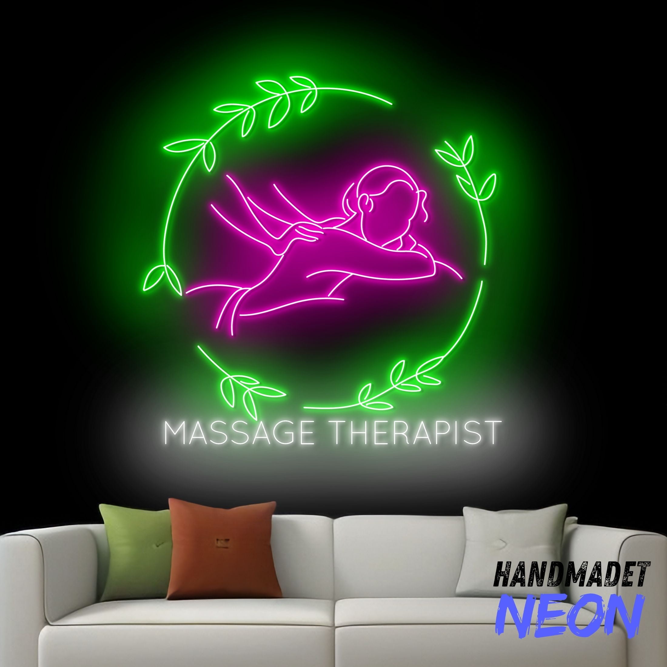 Handmadetneonsign Massage Therapist Neon Sign, Acupressure Massage Led ...