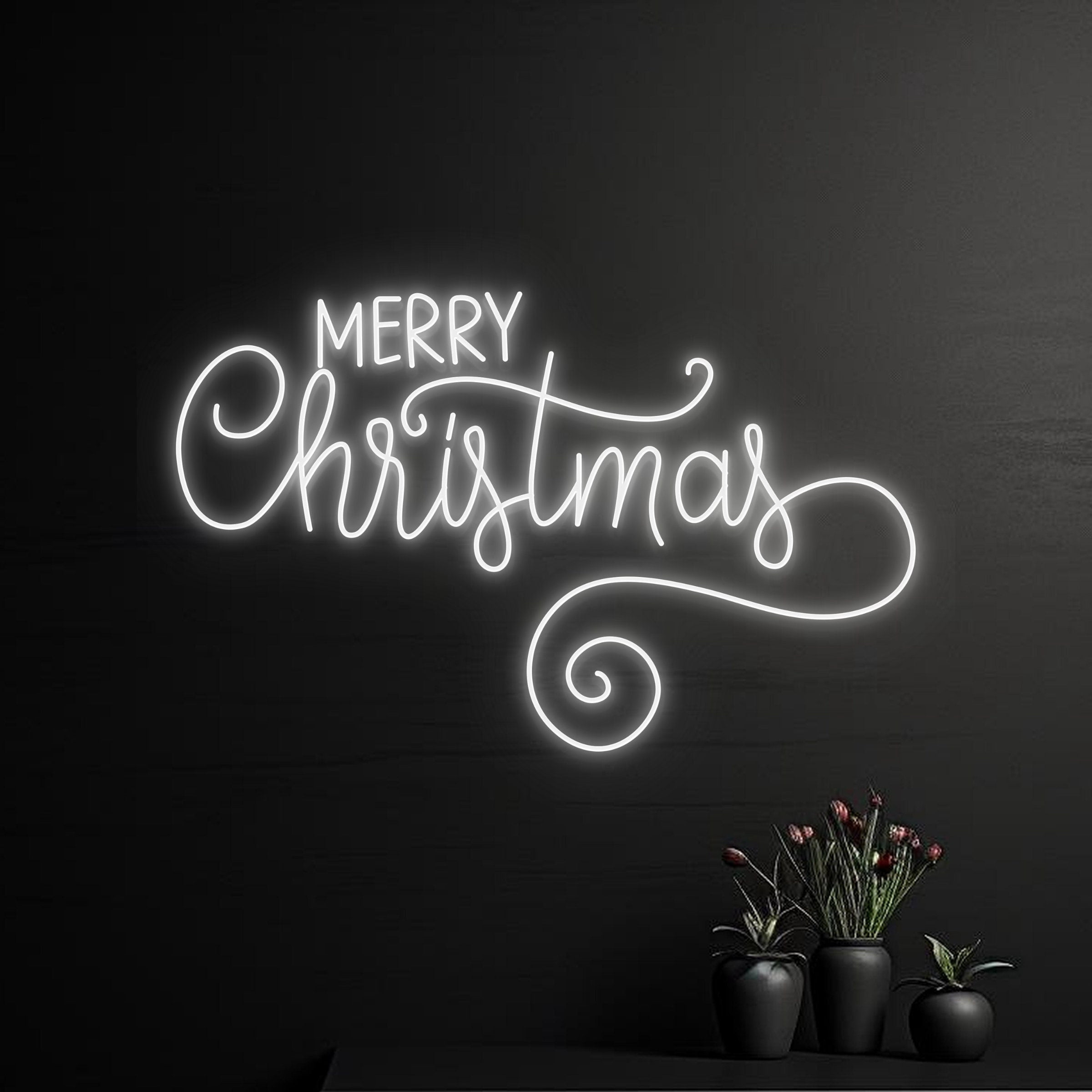 Handmadetneonsign Merry Christmas Neon Sign, Custom Christmas Led Signs ...