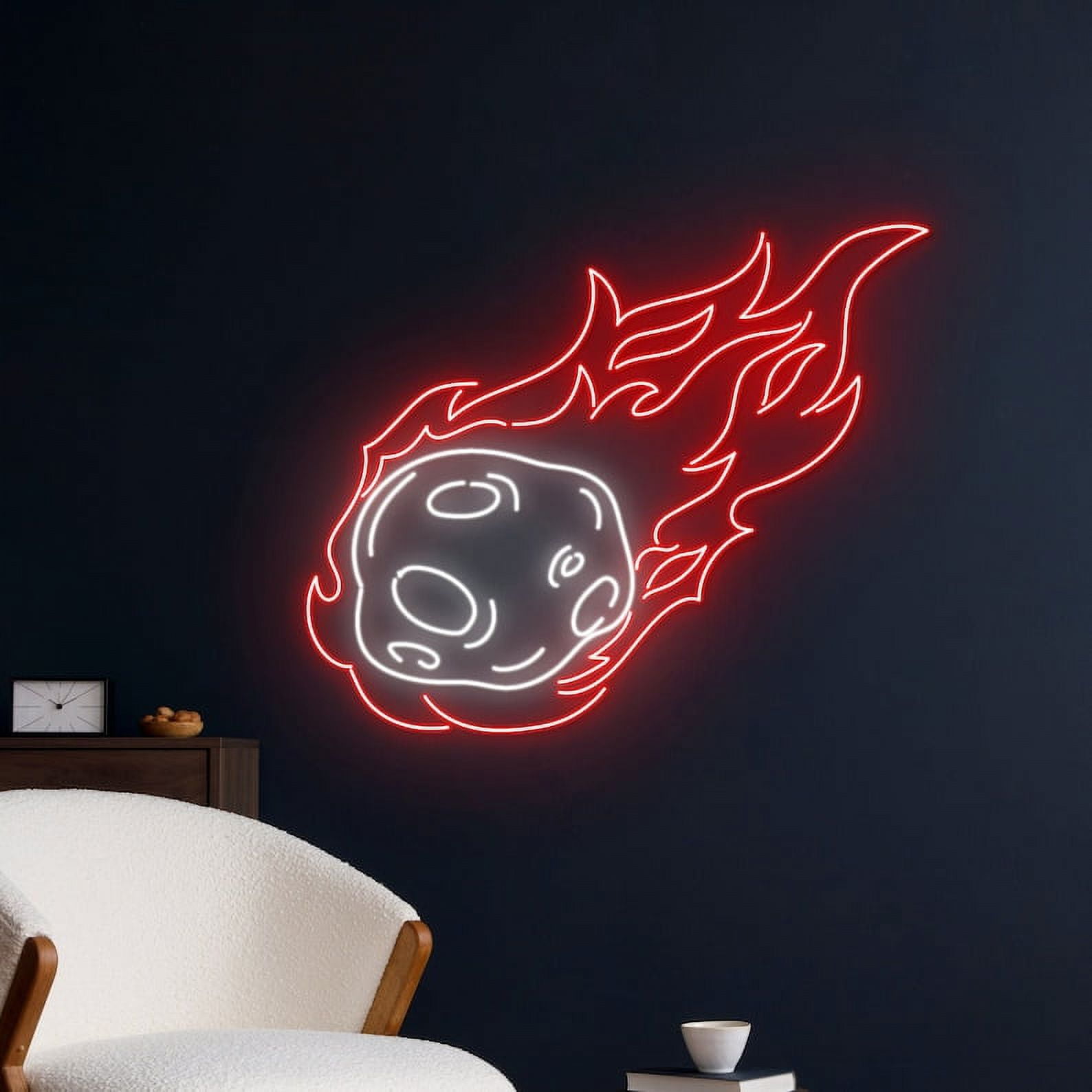 Handmadetneonsign Meteorite Neon Sign, Meteor LED Light, Comet Neon ...