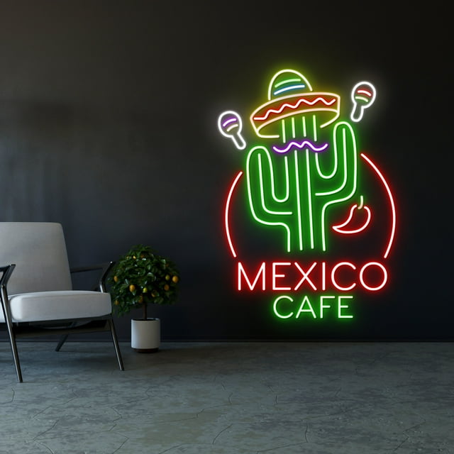 Handmadetneonsign Mexico Bar Neon Signs, Night Club Bar Decor, Mexician ...