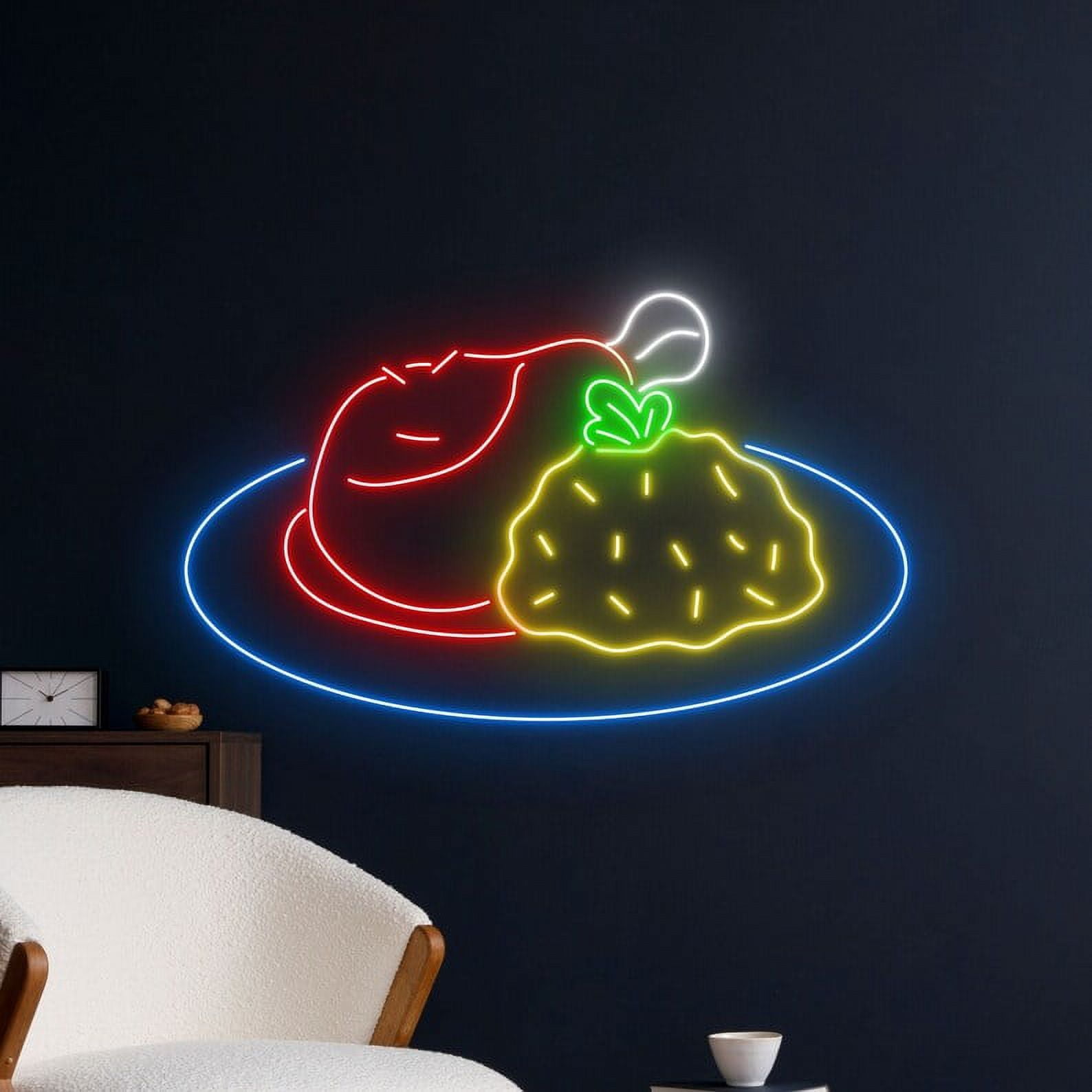 Handmadetneonsign Mole Poblano Neon Sign, Mexico Mole Poblano Wall Art ...