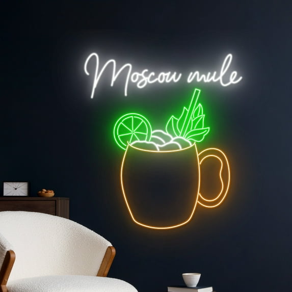Handmadetneonsign Moscow Mule Led Sign, Moscow Mule Neon Light, Moscow ...