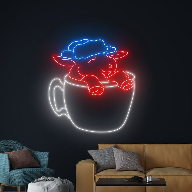 Handmadetneonsign Moscow Mule Neon Sign, Cocktail LED Art Decor, Moscow ...