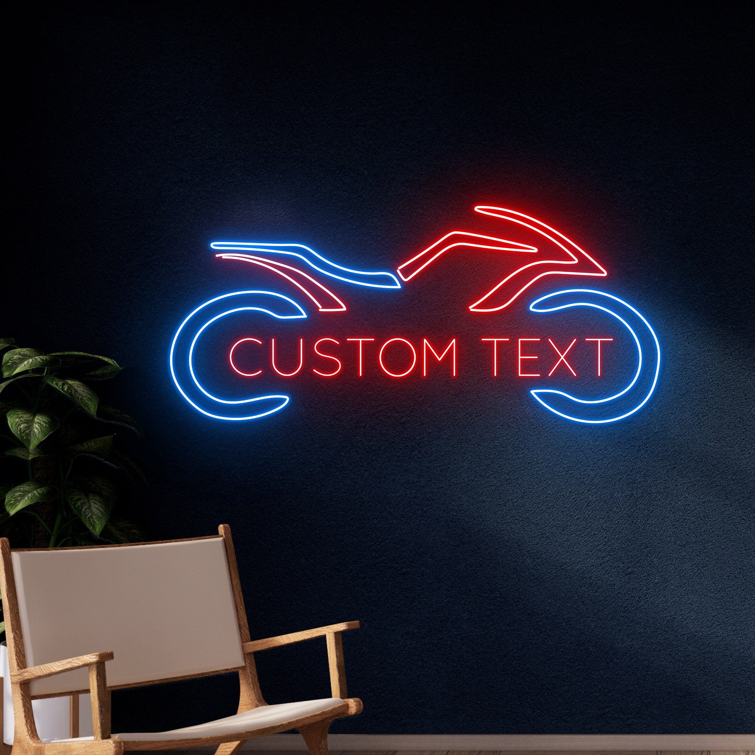Handmadetneonsign Motorbike Neon Sign, Bike Led Sign, Motorcycle Led ...
