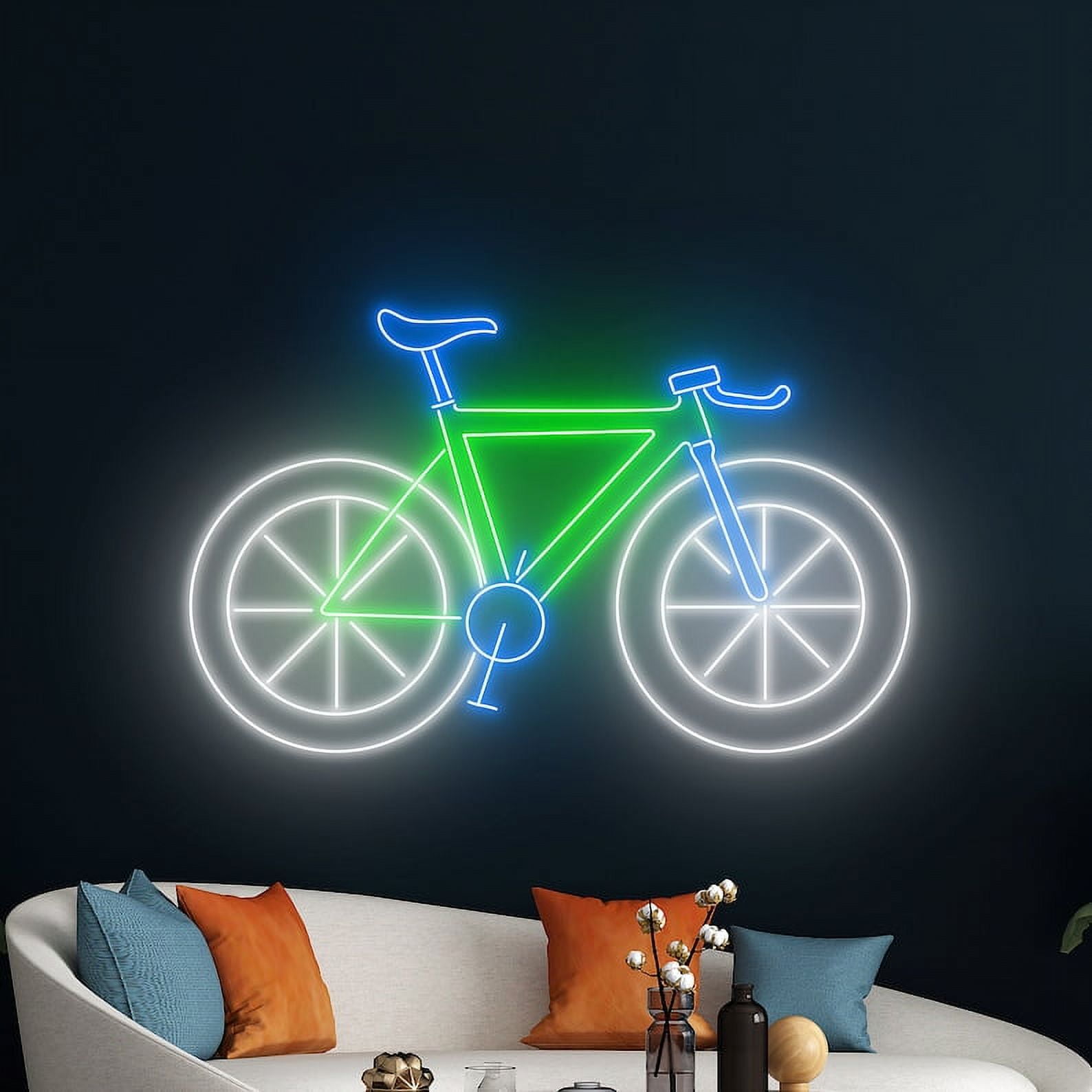 Handmadetneonsign Mountain Bike Led Light, Biker Neon Sign, Mountain ...