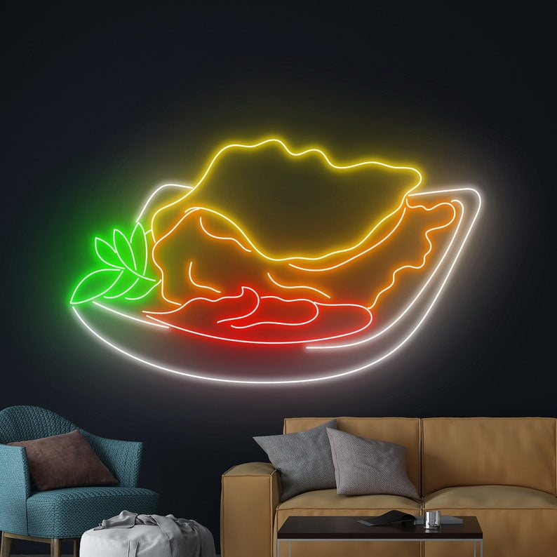 Handmadetneonsign Moussaka Greek Neon Sign, Moussaka Wall Art Decor ...