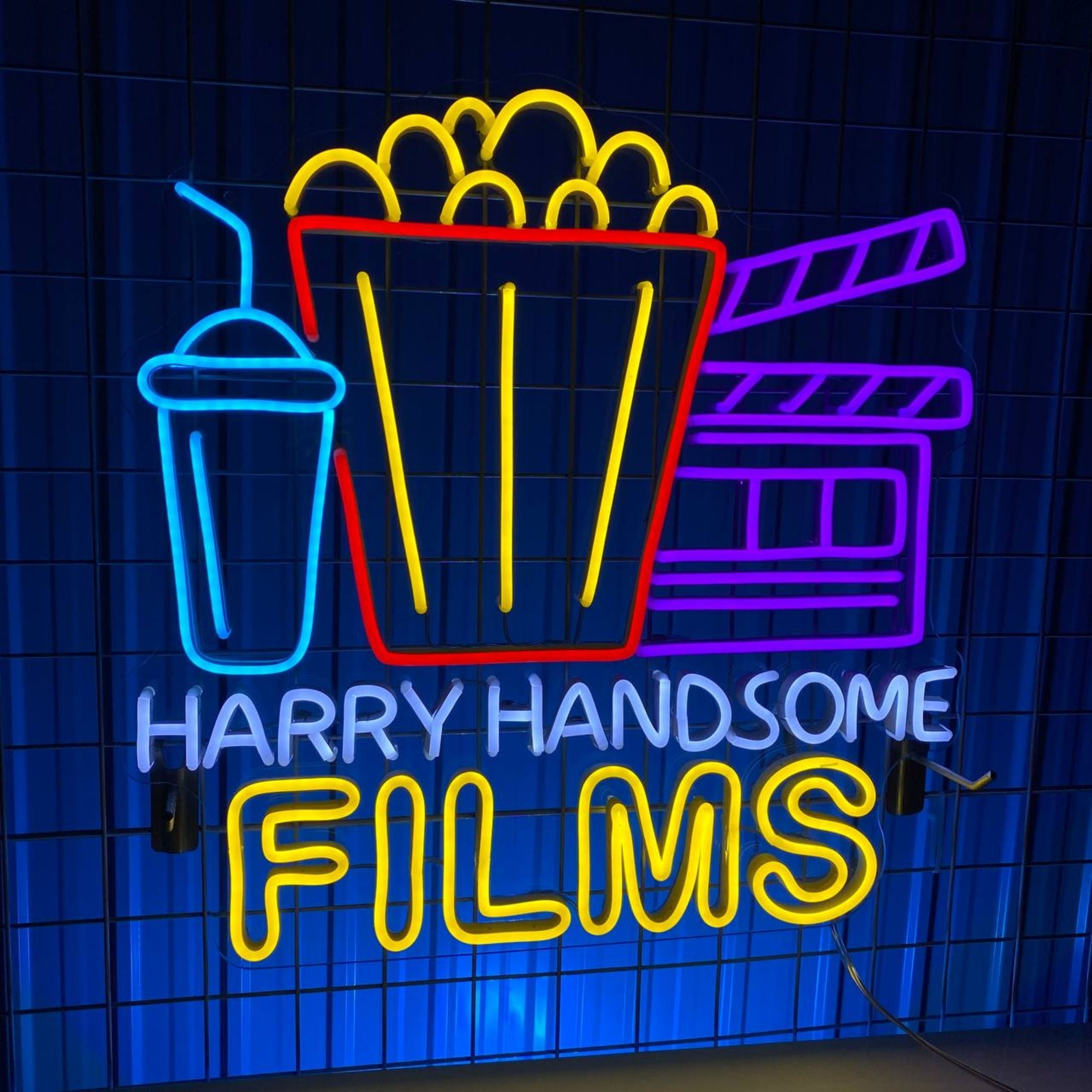 Handmadetneonsign Movie Theater Neon Sign, Movie Wall Art Decor, Cinema ...