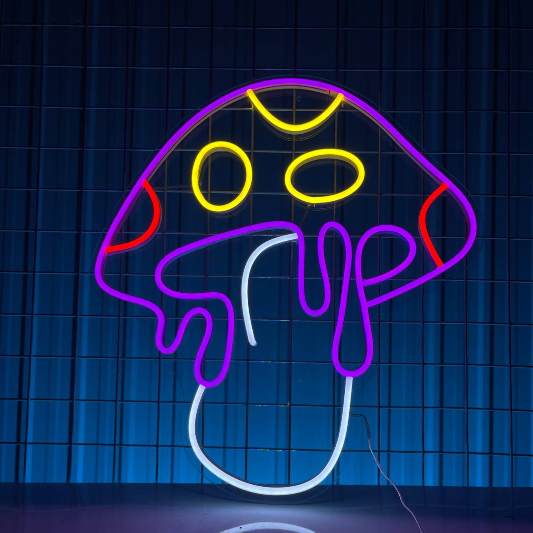 Handmadetneonsign Mushroom Dripping Neon Sign, Mushroom Wall Art Decor ...