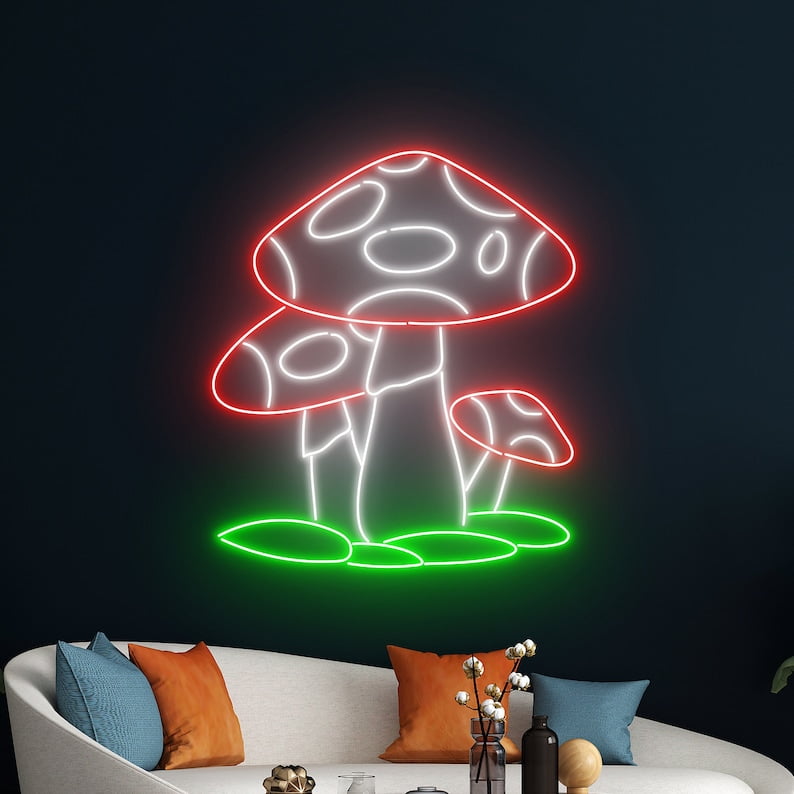 Handmadetneonsign Mushroom Led Sign, Mushroom Led Light, Custom ...