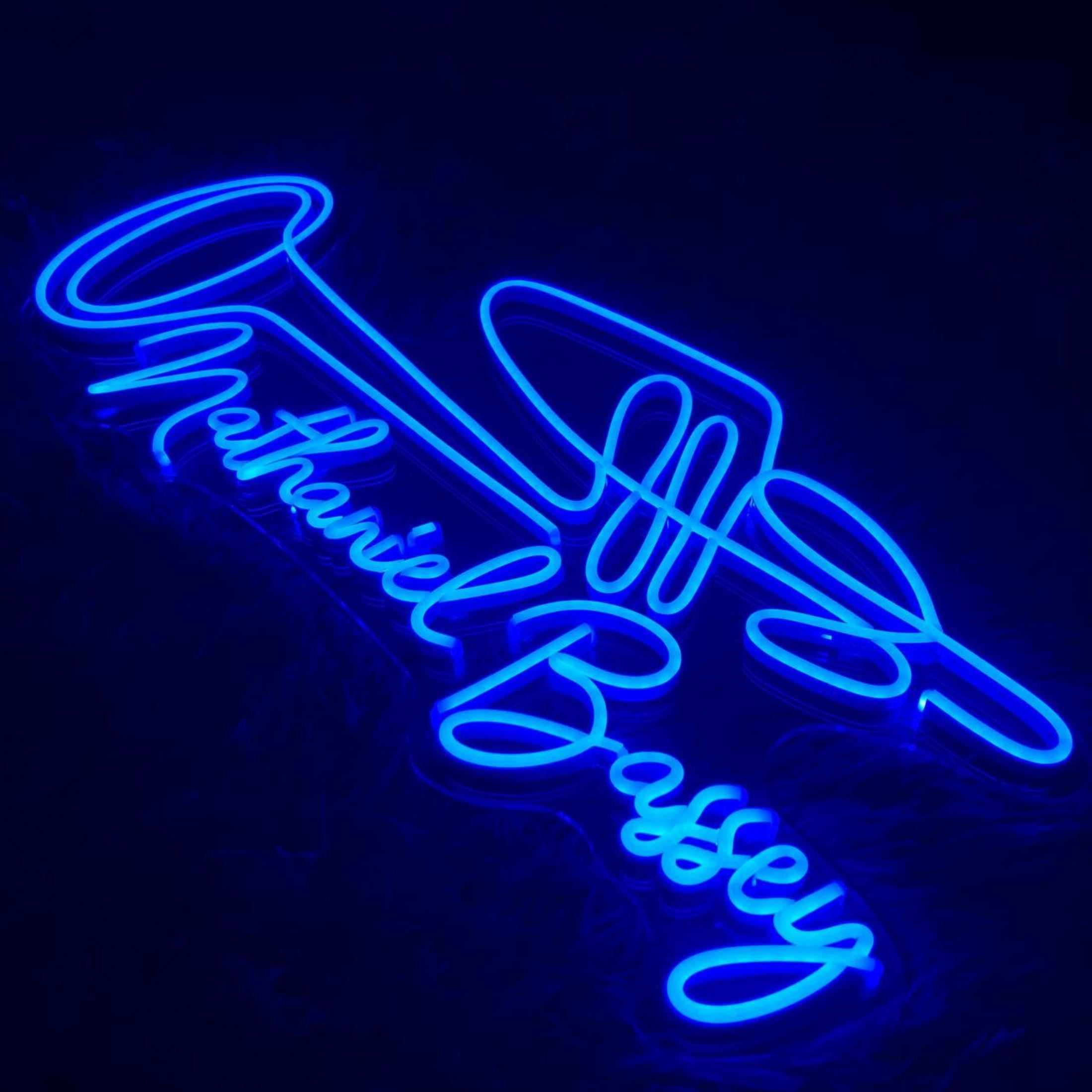 Handmadetneonsign Music Instrument Neon Sign, Instrument Wall Art Decor ...