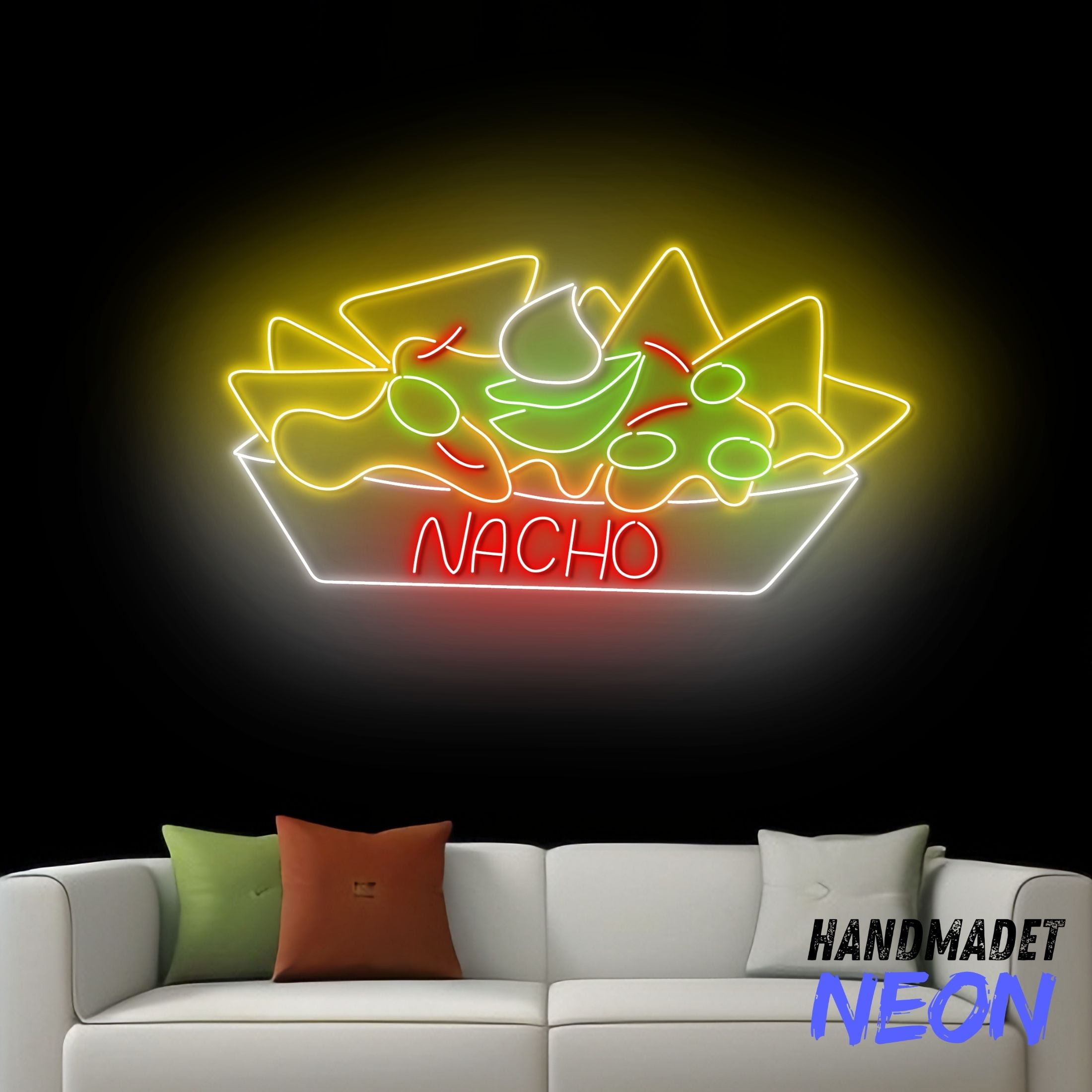 Handmadetneonsign Nacho Neon Sign, Fast Food Restaurant Wall Decor ...