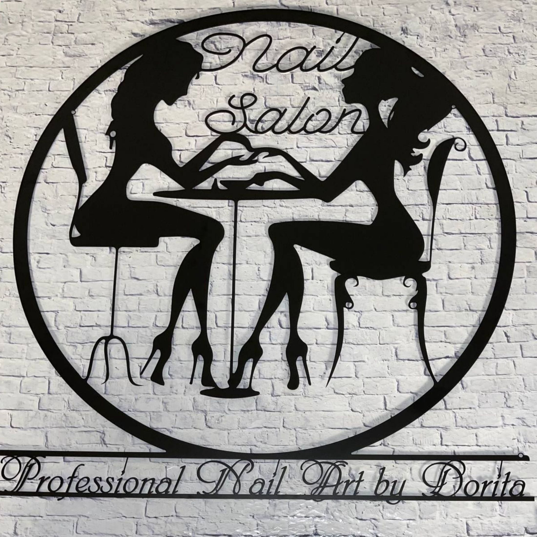 Handmadetneonsign Nail Salon Metal Wall Art Light, Tattoo Artist Metal ...