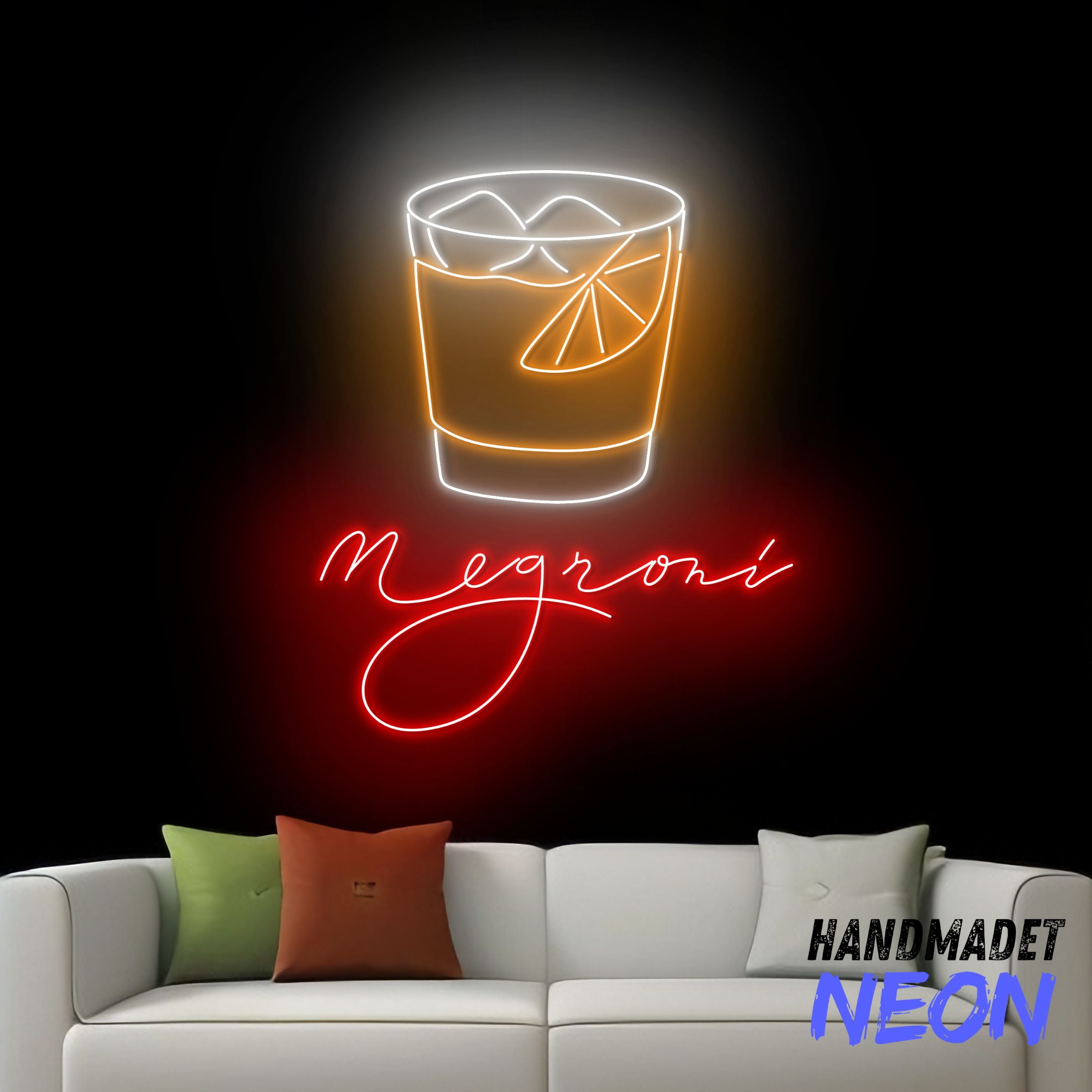 Handmadetneonsign Negroni Cocktail Neon Sign, French Negroni Cocktail ...