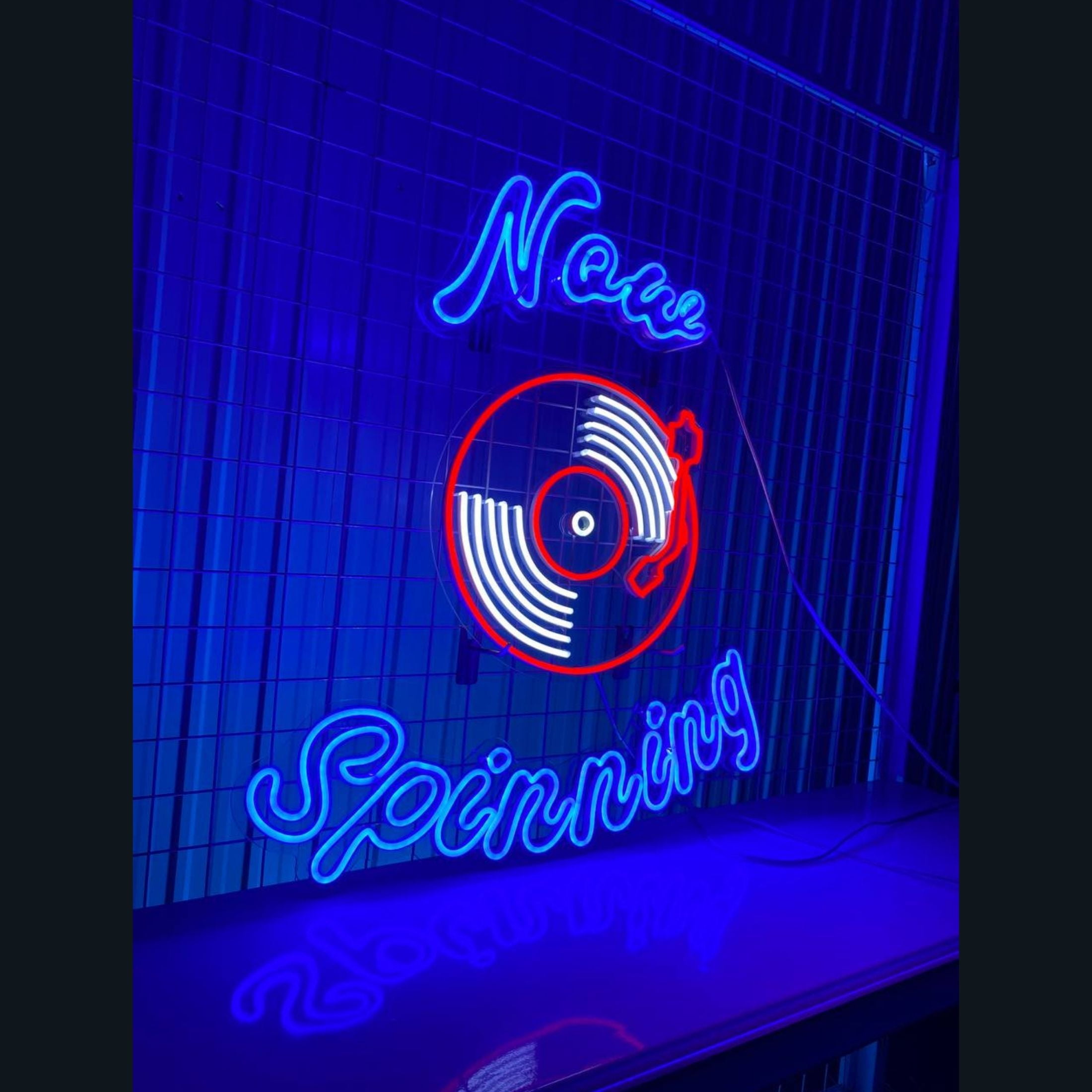 Handmadetneonsign New Spinning Vinyl Record Neon Sign, Music Band Wall ...